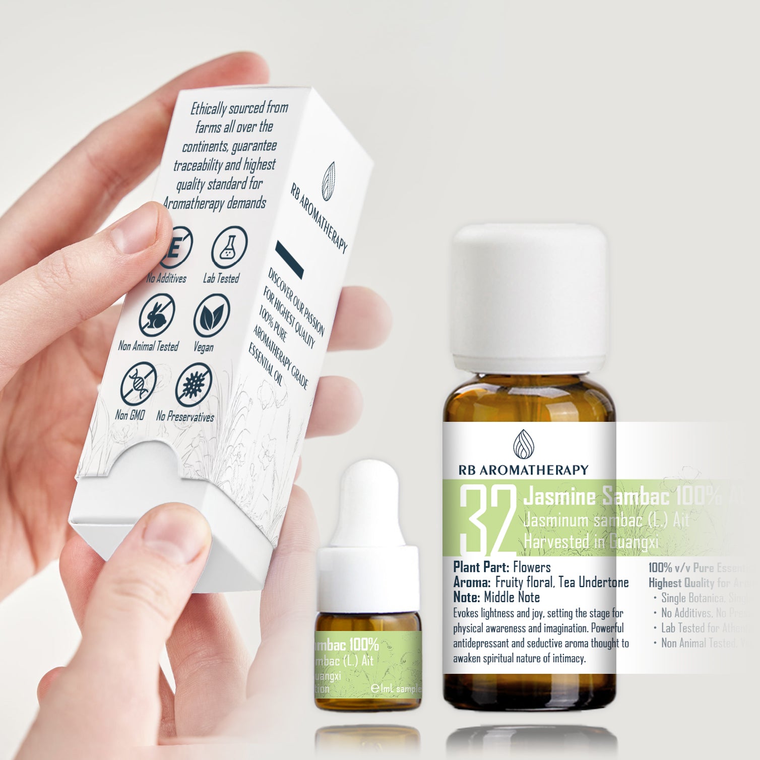 Jasmine Sambac 100% Pure Absolute - REAL BOTANY