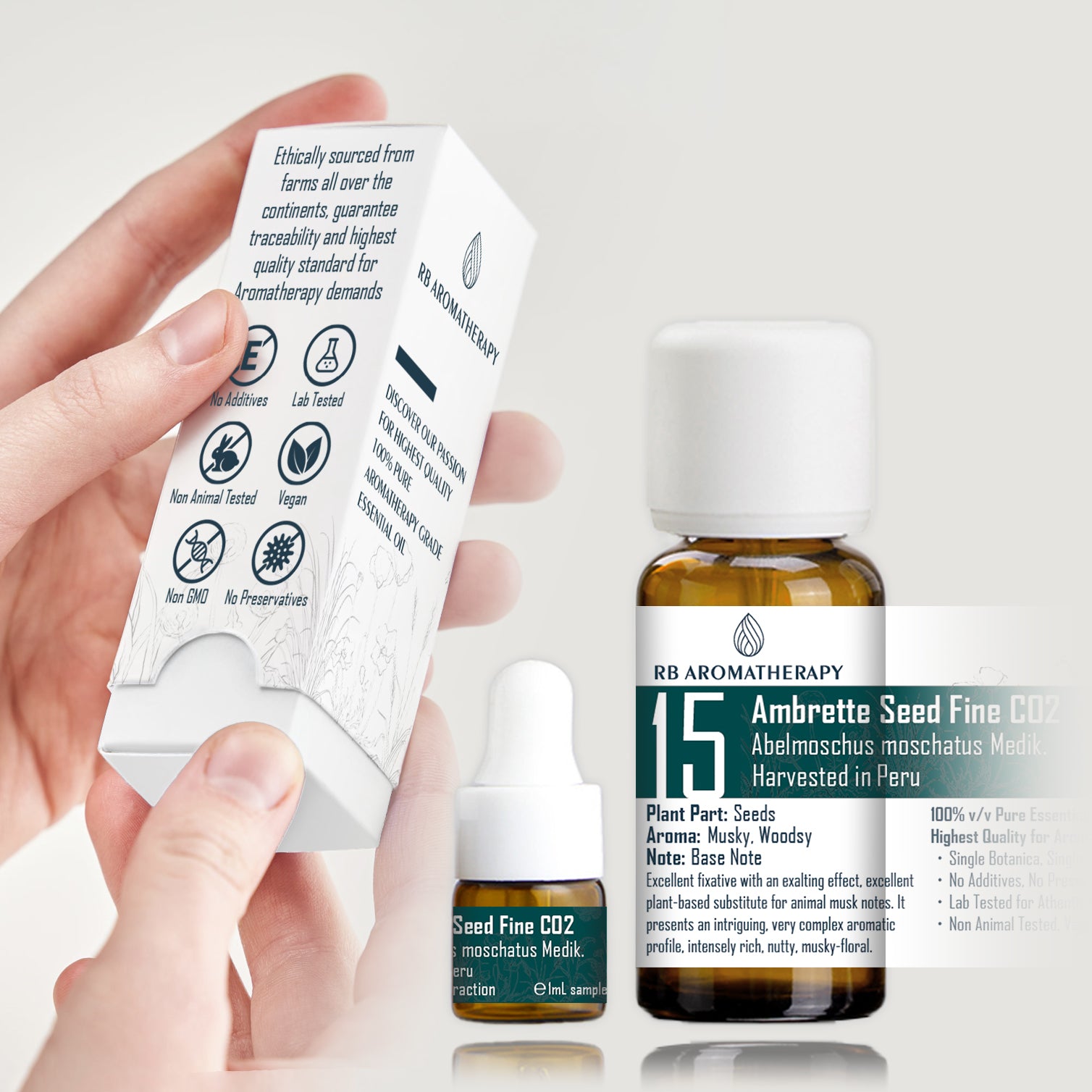真正麝香黃葵籽CO2精油 Ambrette Seed Fine 天然定香 - REAL BOTANY